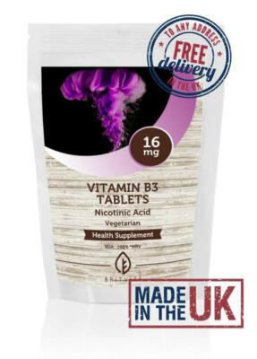 Vitamin B3 16mg Nicotinic Acid Tablets BV | eBay