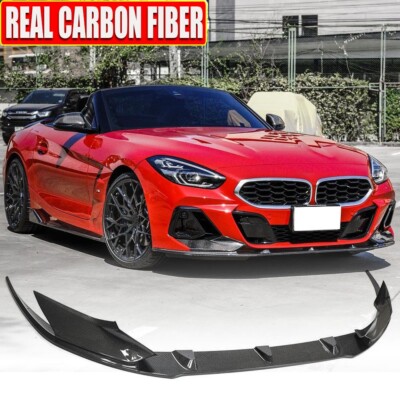 For BMW Z4 G29 Convertible 2019UP REAL CARBON Front Bumper Lip Lower ...