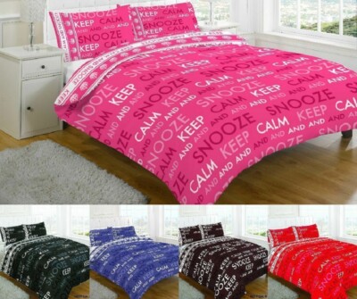 Romantic Keep Calm Duvet Set - Cover + Pillow Cases - Poly cotton ...