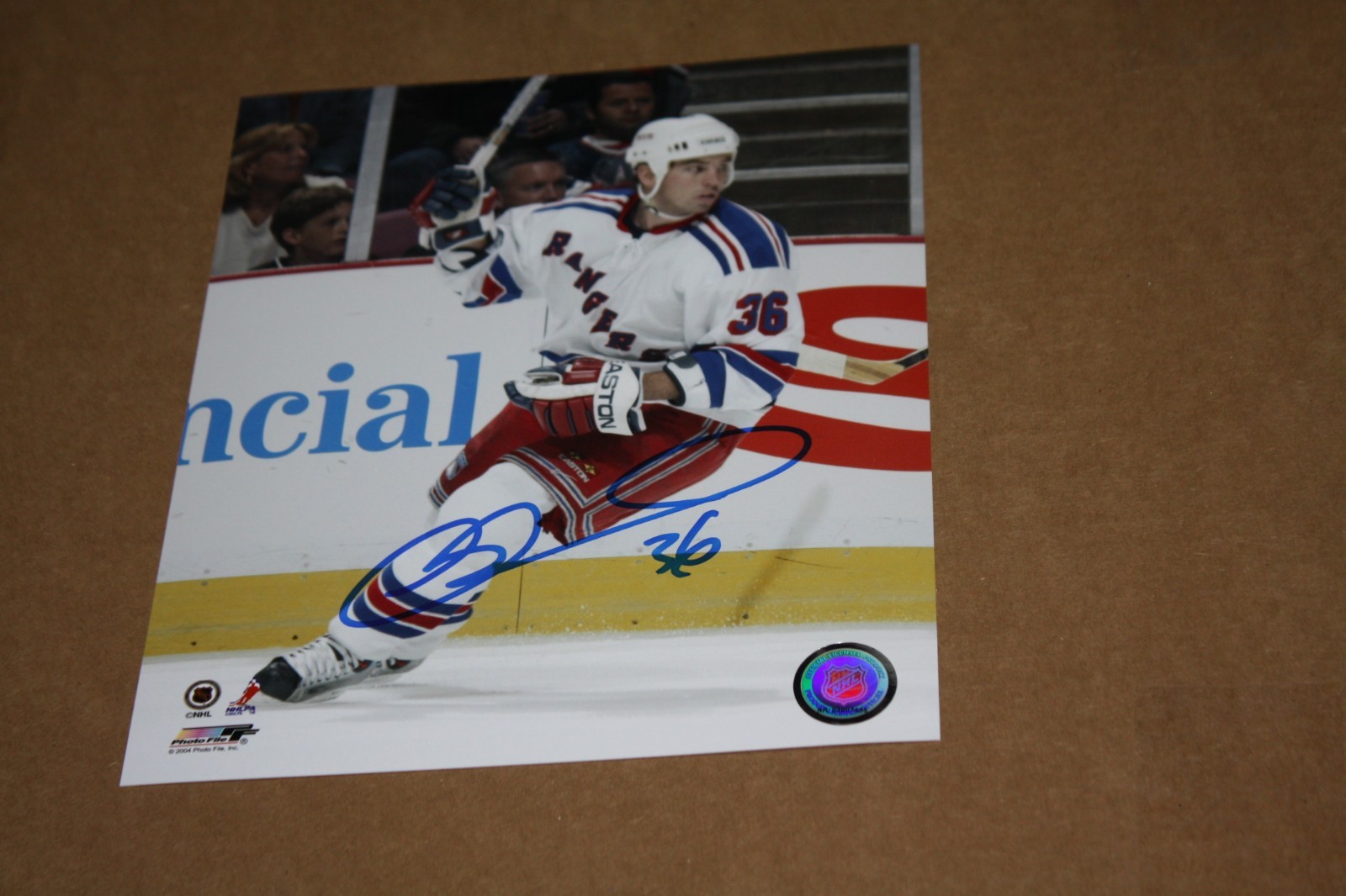 NEW YORK RANGERS MATT BARNABY #36 SIGNED AUTOGRAPHED 8X10 PHOTO FILE ...