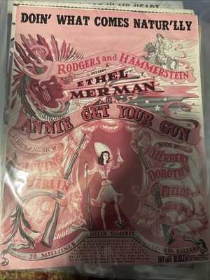 Doin What Comes Naturally 1946 Sheet Music Annie Get Your Gun Irving ...