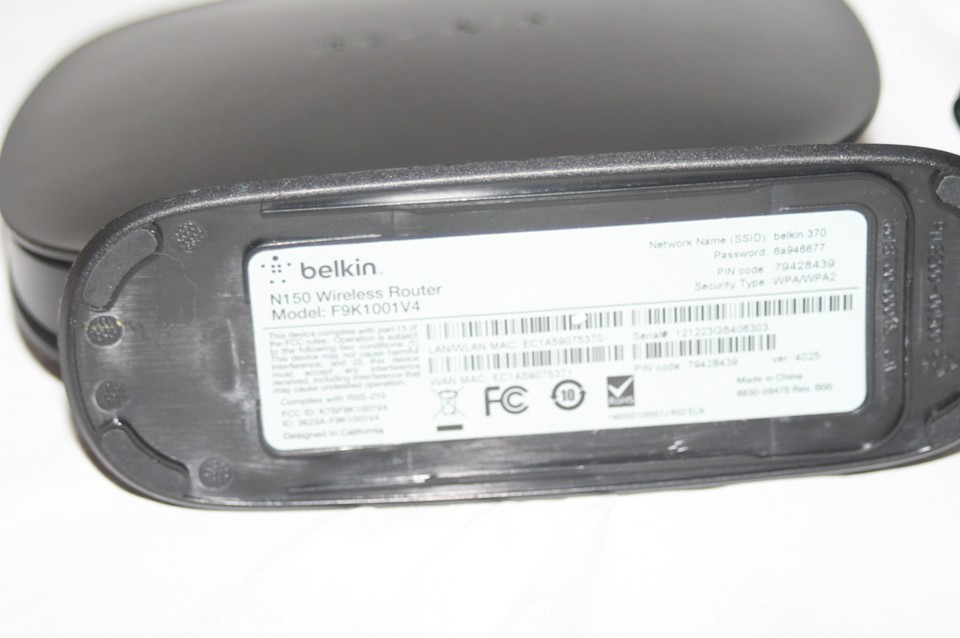 Belkin N150 150 Mbps 4-Port 10/100 Wireless N Router (F9K1001) v.4 | eBay