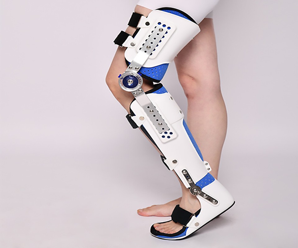 adjustable ankle, knee, foot assistance postoperative recovery alloy ...