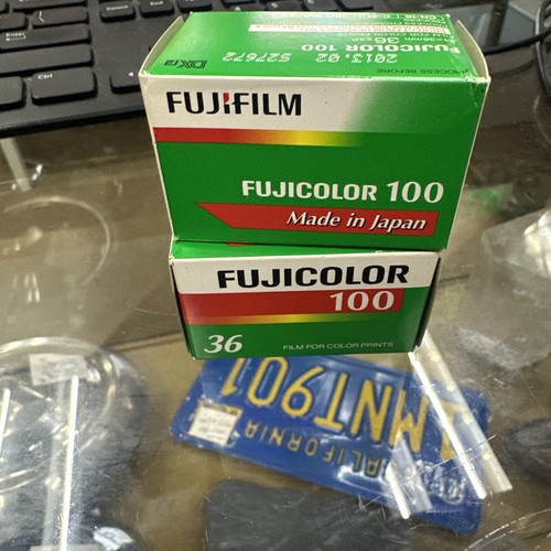 2 Expired Fujifilm Fujicolor 100 35mm Color Film 36 Exp Made in Japan ...