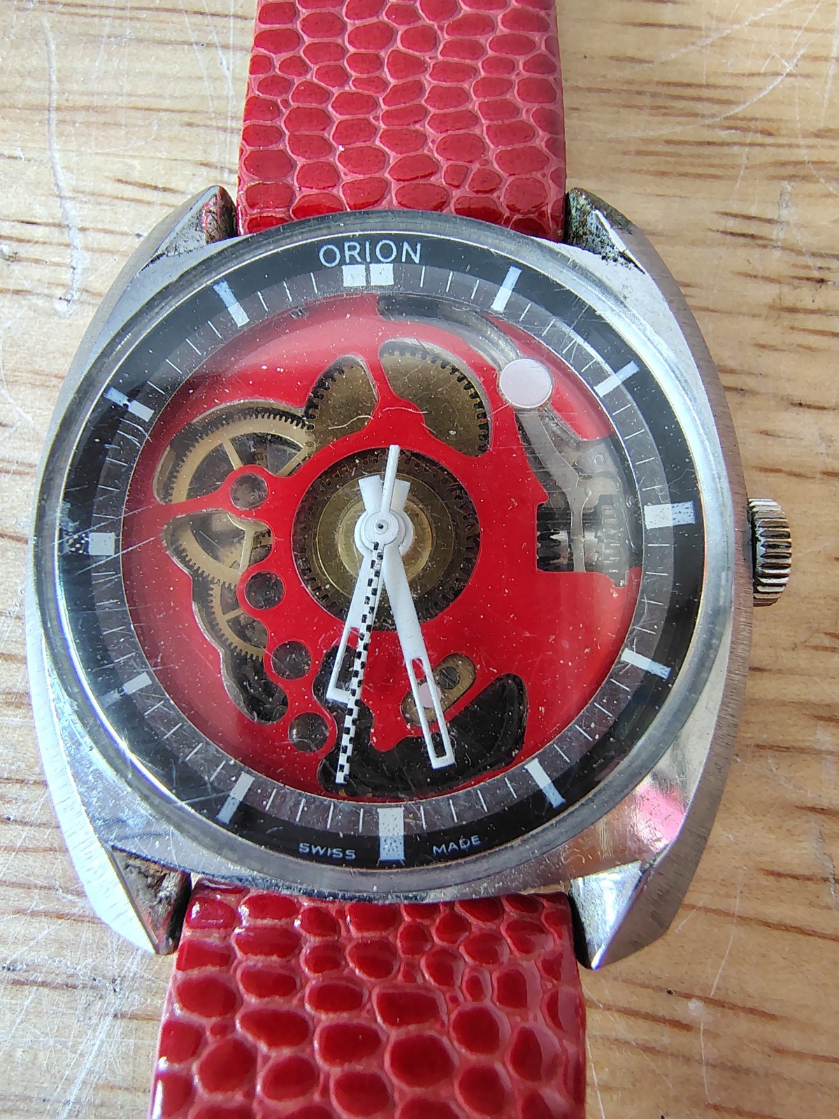 RARE and Unique Vintage 1970s Orion Skeleton Swiss Ma… - Gem