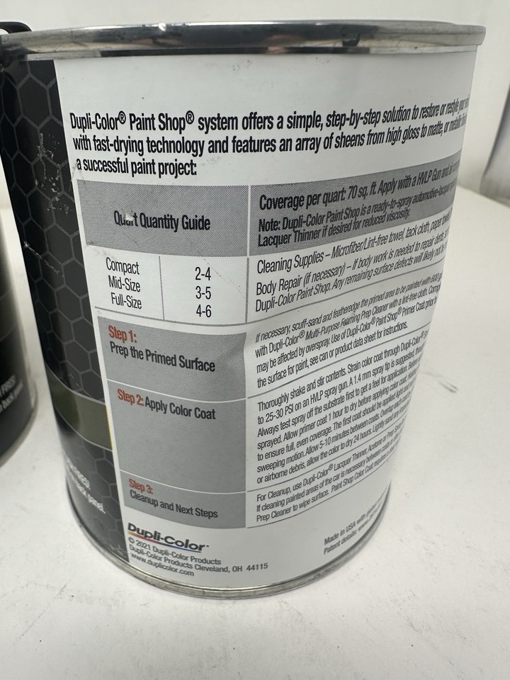 2 pack Dupli-Color BSP216 Commander green Paint Shop Finish System - 32 ...