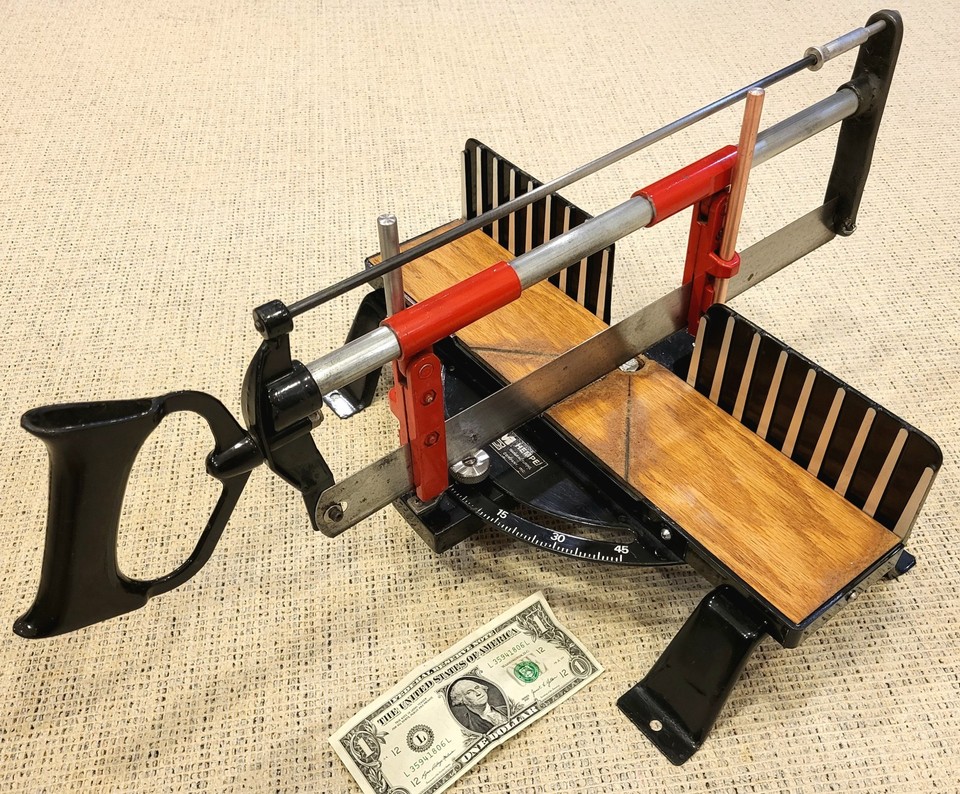 Vintage HMC Hempe Precision Miter Box Saw Complete | Model 36271 - Made ...