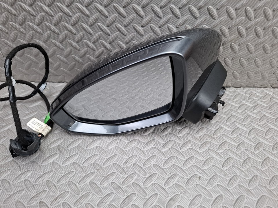 AUDI A6 C8 PASSANGER SIDE WING MIRROR POWER FOLDING GREY | eBay UK