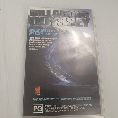 Surf Movie VHS Surfing Classic Billabong Odyssey BIG WAVE SURFING ...