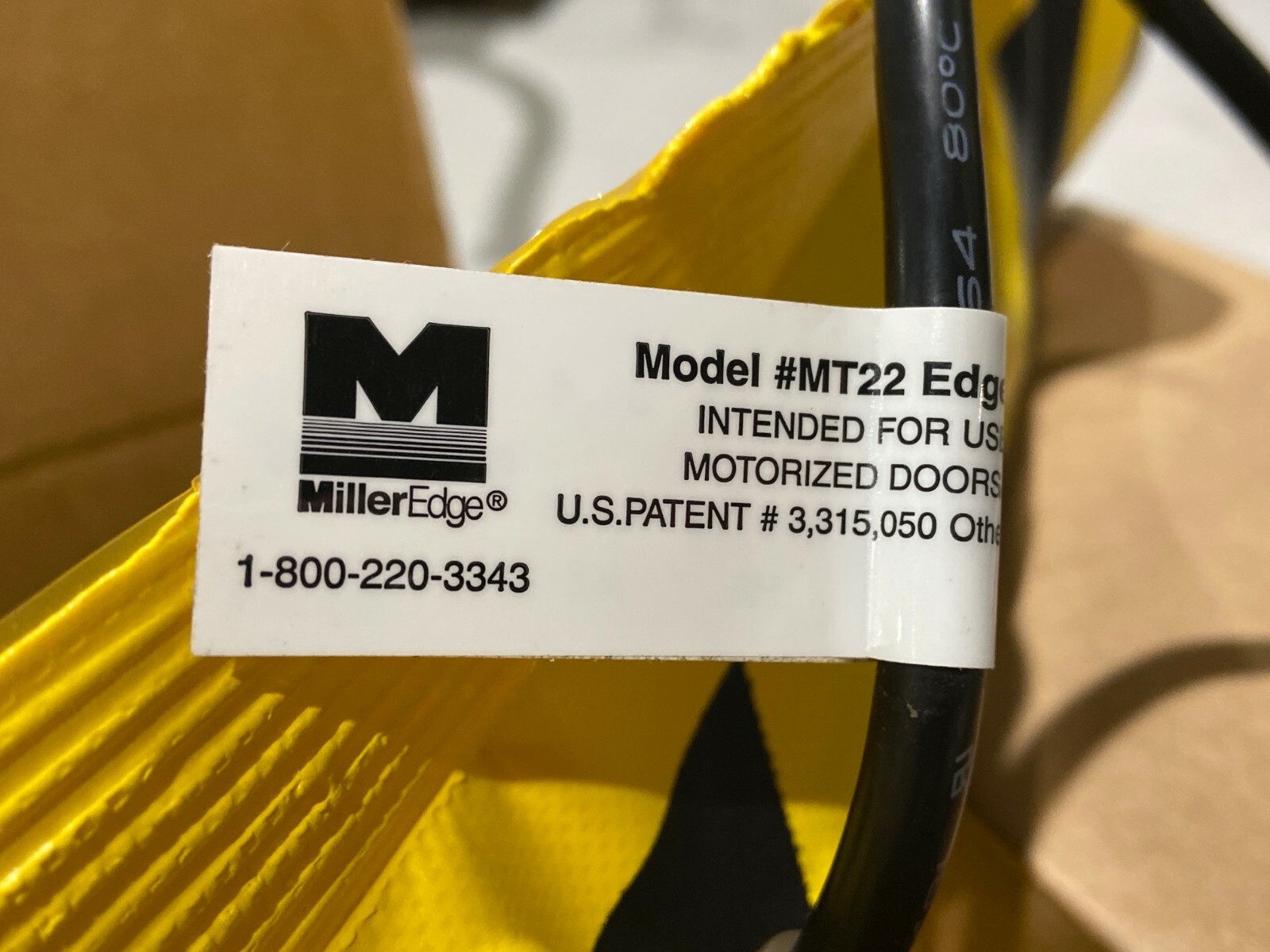 Miller Edge MT22 Rolling Steel Door Sensing Edge 2" W x 3.6" H 17' Long ...