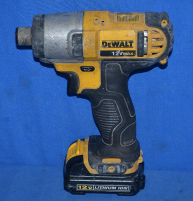 Dewalt DCF815 12V Max Li-Ion 1/4" Hex Impact Driver Tool w/ Battery | eBay