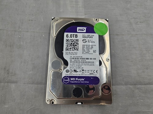 Western Digital WD WD60PURX-64T0ZY0 6TB SATA 64MB Purple Surveillance 3 ...