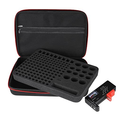 Battery Organizer Storage Box with Tester:Battery Vault Case 200+ cell ...