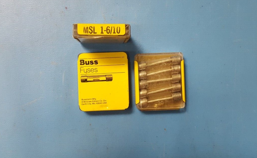 (10 PCs) FUSE , BUSSMANN, MSL 1-6/10 , Slow Blow | eBay