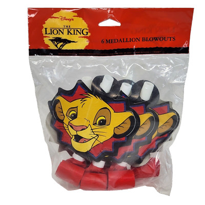 VINTAGE DISNEY THE LION KING SIMBA PARTY MAKERS BLOWOUTS BLOWERS NEW IN ...
