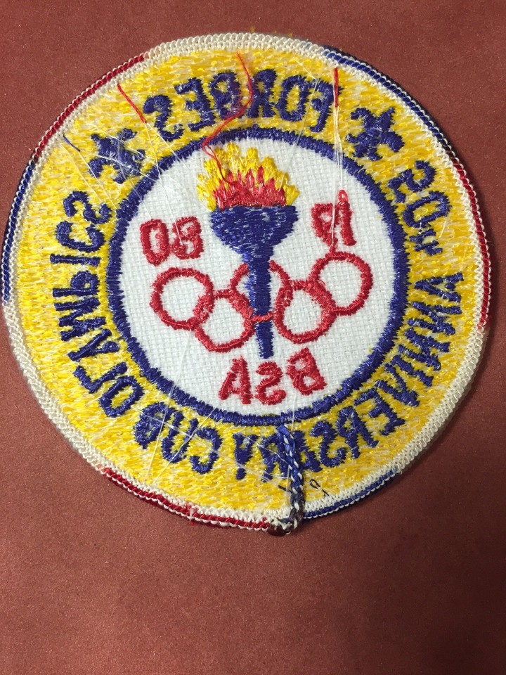 Vtg Boy Scouts Patch 1980 FORBES 50th ANNIVERSARY CUB OLYMPICS S70U | eBay