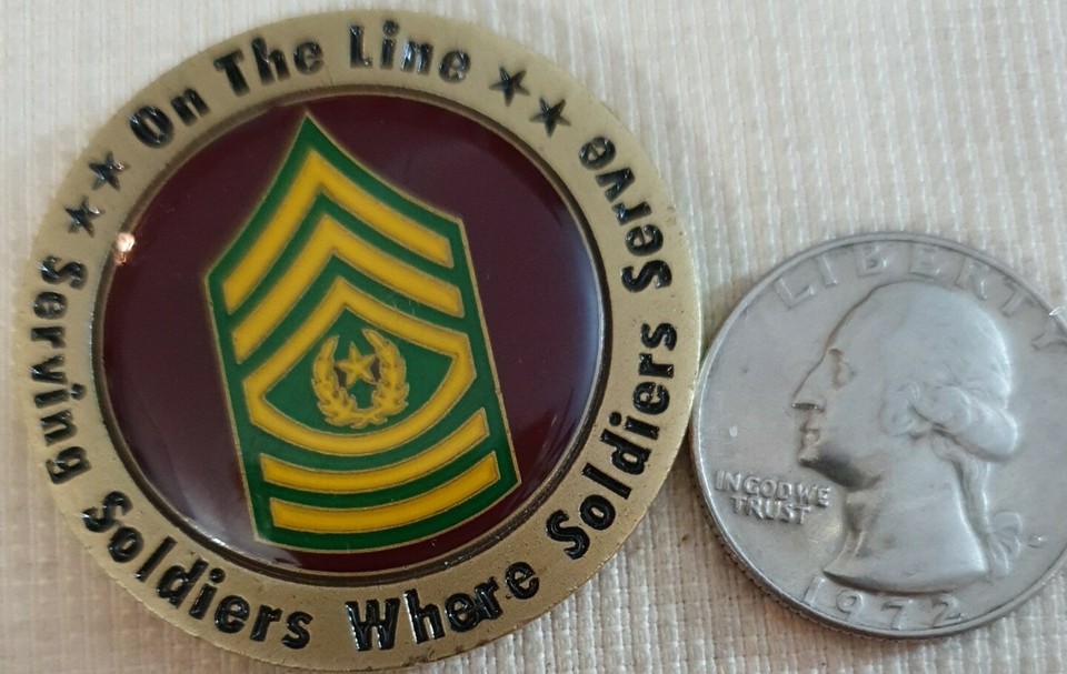 US Army Field Support Command FSC Challenge Coin CSM On The Line ...