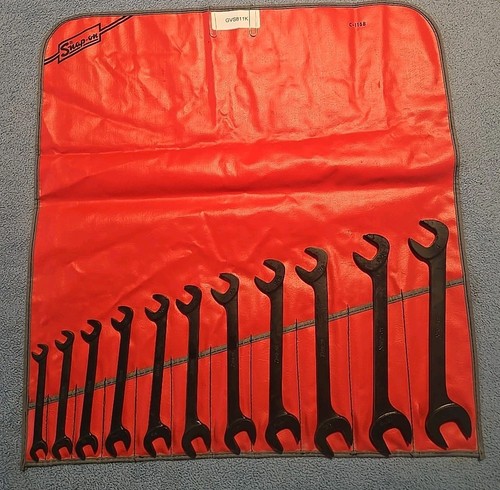 Snap On Four Way Angle Wrench Set Black Finish 11 Piece Underlined Logo ...