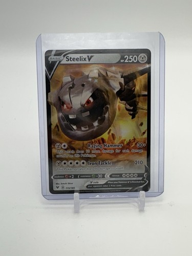 Steelix V - 115/185 - Ultra Rare NM, English Pokemon Vivid Voltage | eBay