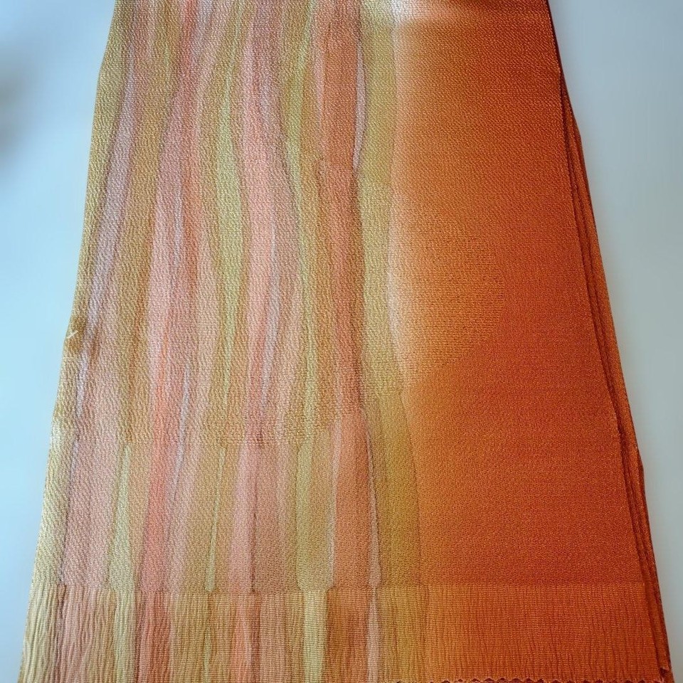 high-grade pure silk hand-knitted obijime and pure silk chirimen Fabric ...