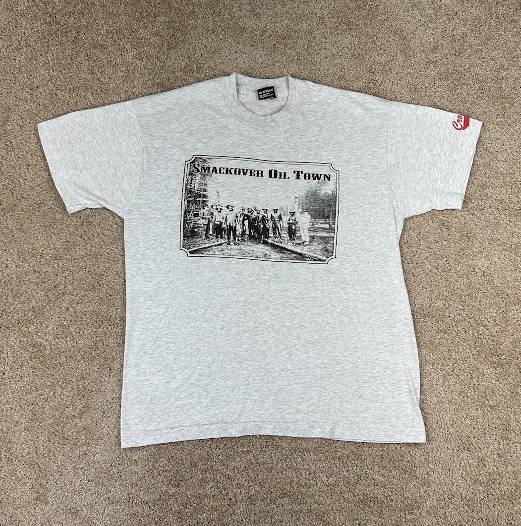 1990’s Vintage Smackover Oil Town Single Stitch Grey … - Gem