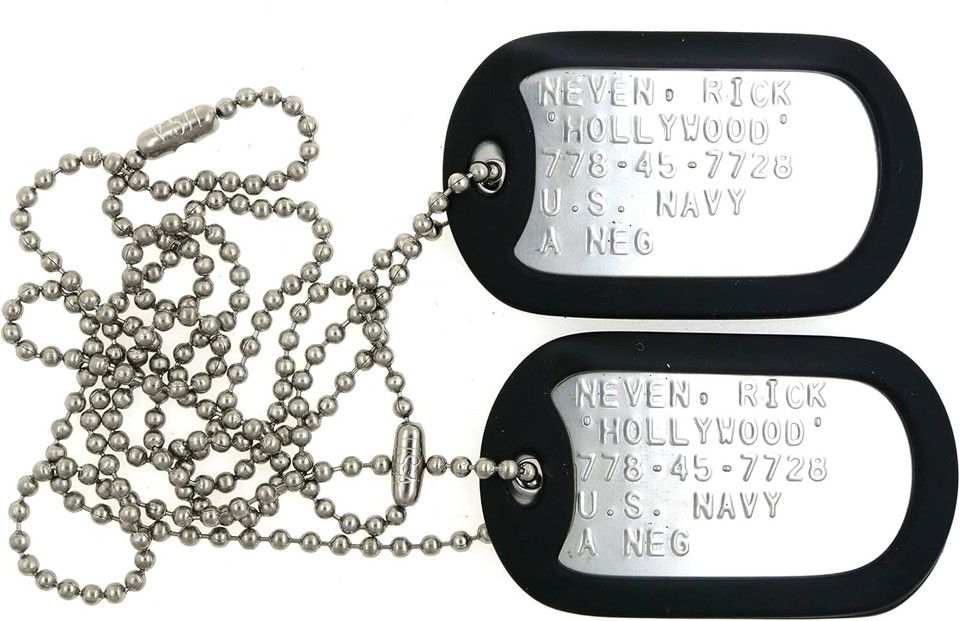 Costume Military Army Dog Tags for Halloween / Theatre Top Gun, Trump ...