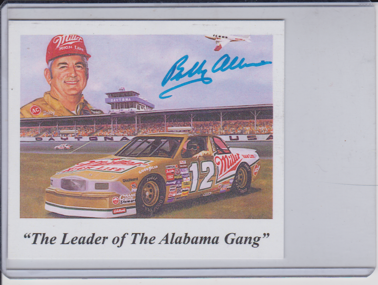 Bobby Allison Autographed 3 x 3 1/2 Business Card Picture-NASCAR Great ...