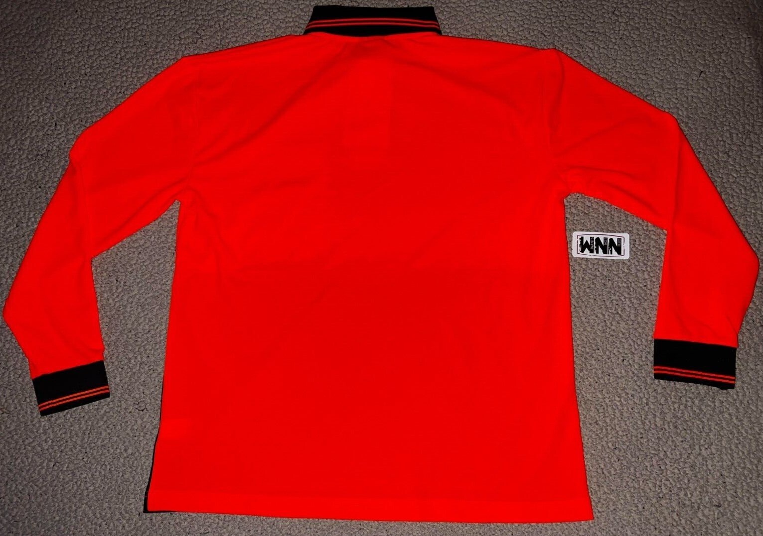 AFL Geelong CATS Mens Workwear Fluro Orange Long Sleeve Hi-vis Polo M ...