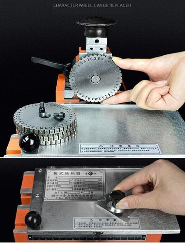 New Manual Deboss Metal Label Embosser Dog Tag Stamping Printer Marking ...