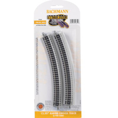 NEW Bachmann EZ-Track 12.5" Radius Curve Trk (6) with Nickel Silver ...