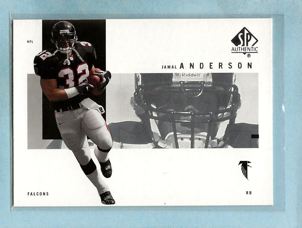 JAMAL ANDERSON - 2001 SP Authentic - #4 - Falcons - Comb. Shipping ...