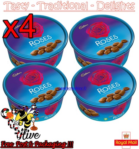4x Christmas Chocolate Tubs Roses Tub - New | eBay