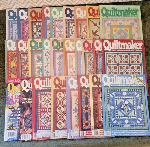 Lot of 27 Vintage Quiltmakers Patterns Magazines~80's & 90's Back ...