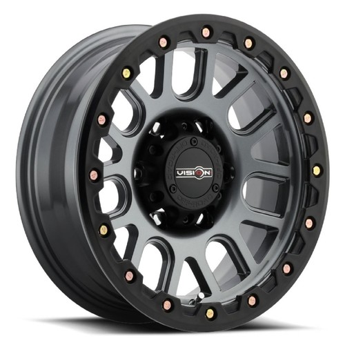 Vision Wheel 111-7983GM-12 Single 17X9" Gunmetal -12mm offset 6x139.7 ...