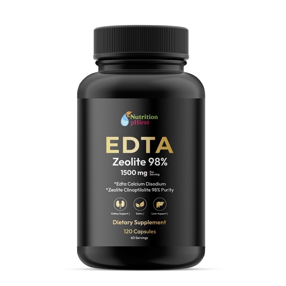 Edta supplement 1500 mg Calcium Disodium EDTA 120 Caps Free ship US. | eBay