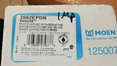 MOEN 3662EPBN Engage 1.75 (GPM) Multi-Function Hand Shower Package with ...