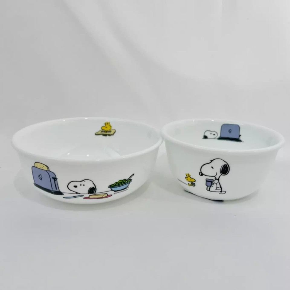 CORELLE x PEANUTS Snoopy 2-Person Brunch Dinnerware SET – 7 Pieces ...