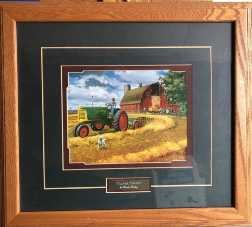 Oliver Twist by Charles Freitag Farm Tractor Print-Framed | eBay