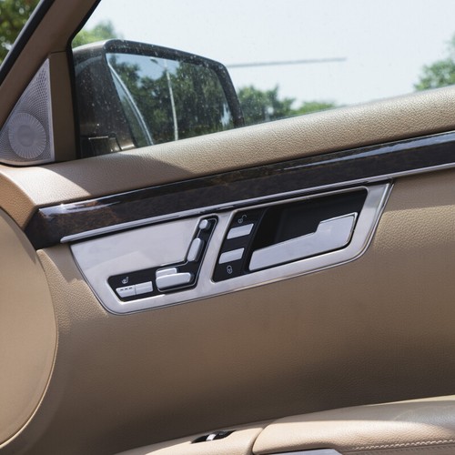 For Benz S-Class W221 2008-2013 Silver Steel Inner Door Handle Cover ...