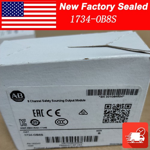 New AB 1734-OB8S 1734OB8S Point I/O 8 Channel Safety Sourcing Output ...