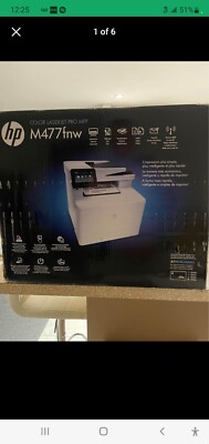 HP Color LaserJet Pro MFP M477fnw Printer (CF377A) Wireless NEW SEALED ...