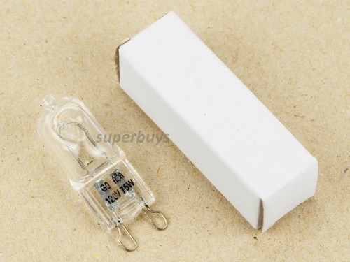 1 x G9 Clear 75W Warm White 120V Halogen Bi-Pin Light Globe Lamp Soft ...