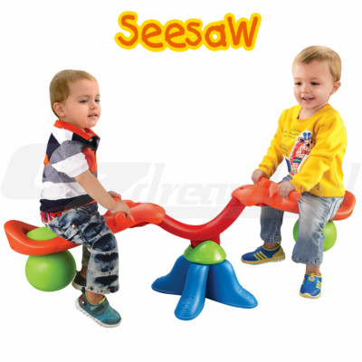 Kids Plastic Seesaw Children Indoor Outdoor Bubble See Saw Toy Spin 360 ...