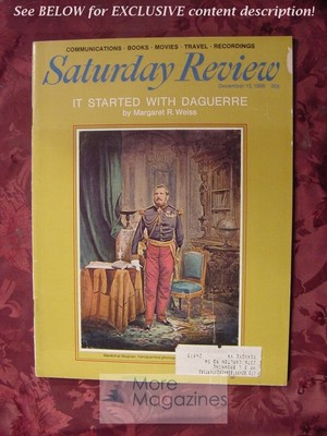 Saturday Review December 13 1969 DAGUERRE MARGARET R WEISS JOHN F ...