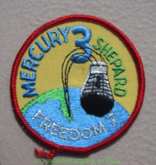 Mercury 3 Space Mission Patches