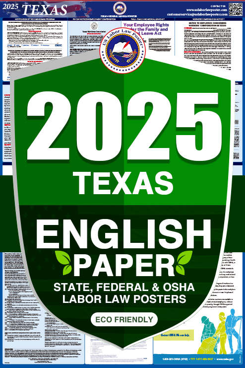 Texas Osha Posters 2025 Texas State And Federal Labor Law Poster