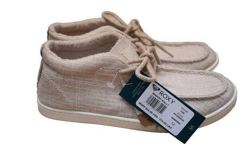 Roxy Minnow Wally Sneaker Size 7.5 Cream New! 195718631254| eBay