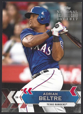 2017 Topps National Baseball Card Day Jumbo 5 x 7 #29 Adrian Beltre | eBay