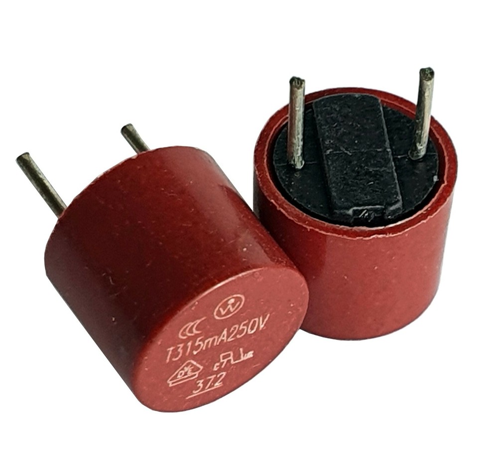 T125mA T160mA T250mA T315mA T500mA T630mA 250V Slow blow PCB round fuse ...