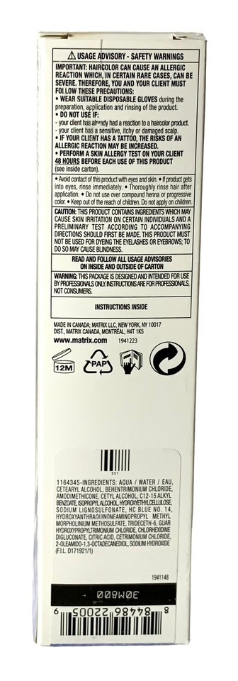 3-Matrix Color Graphics Lacquer “Light Indigo” Semi Permament Hair ...